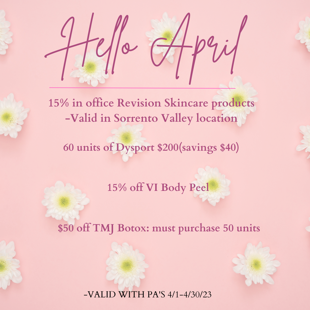 Medical Spa Specials in San Diego, Carlsbad and Murrieta, CA